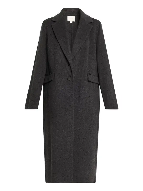 Vince Cashmere-wool Single-breasted Coat - Charcoal