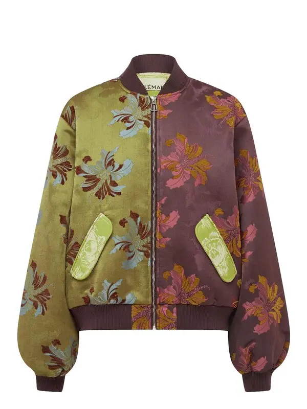 ALEMAIS Adriana Jacquard Bomber Jacket - Multi