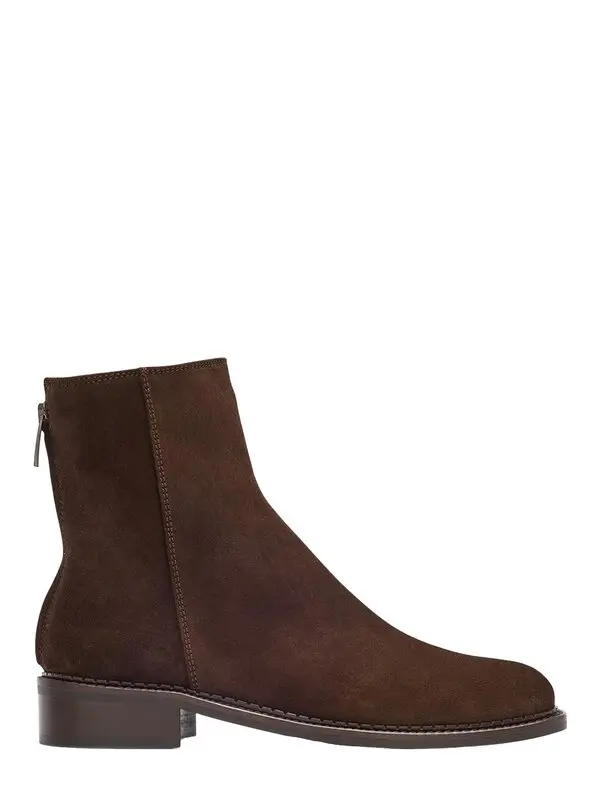 La Canadienne Selina Waterproof Suede Booties - Brunette