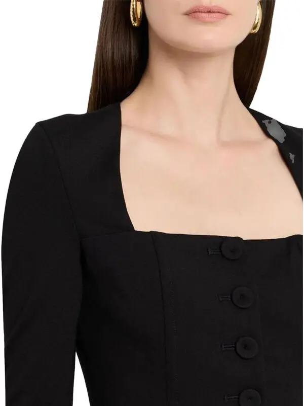 FAVORITE DAUGHTER The Penelope Tailored Top - Black
