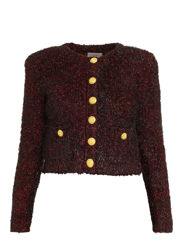 L'Agence Una Knit Cardigan - Dark Syrah