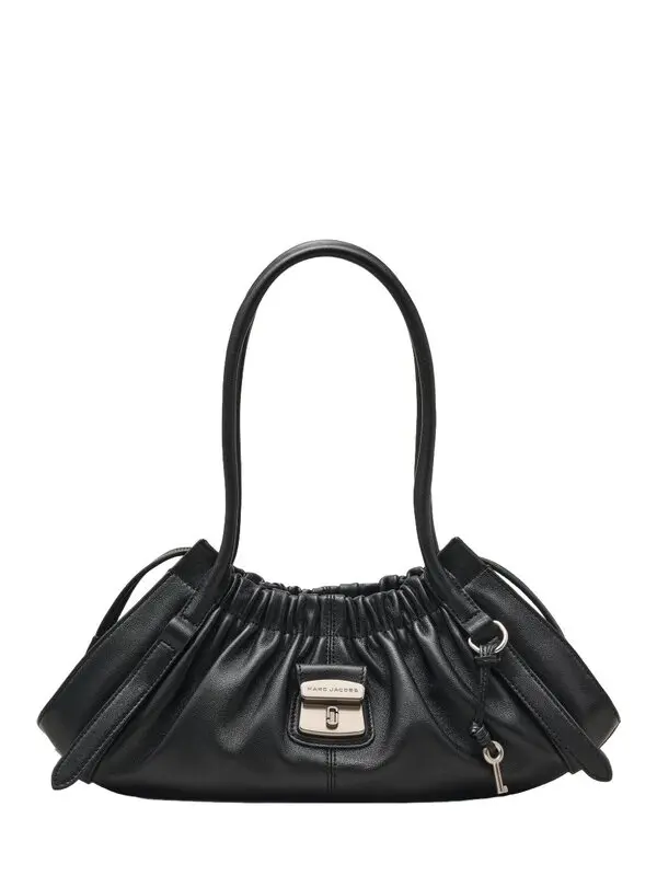 Marc Jacobs Leather Satchel Shoulder Bag - Black