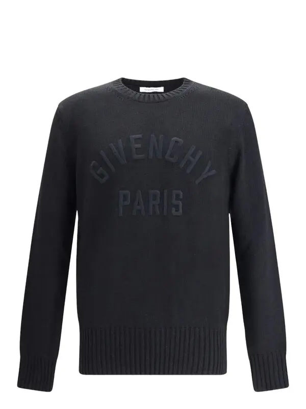 Givenchy Crew Neck Cotton Sweater - Black