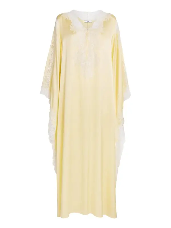 BOCAN Satin Adelaide Kaftan - Yellow