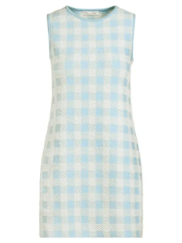 Oscar De La Renta Gingham Jacquard Shift Dress - One-color