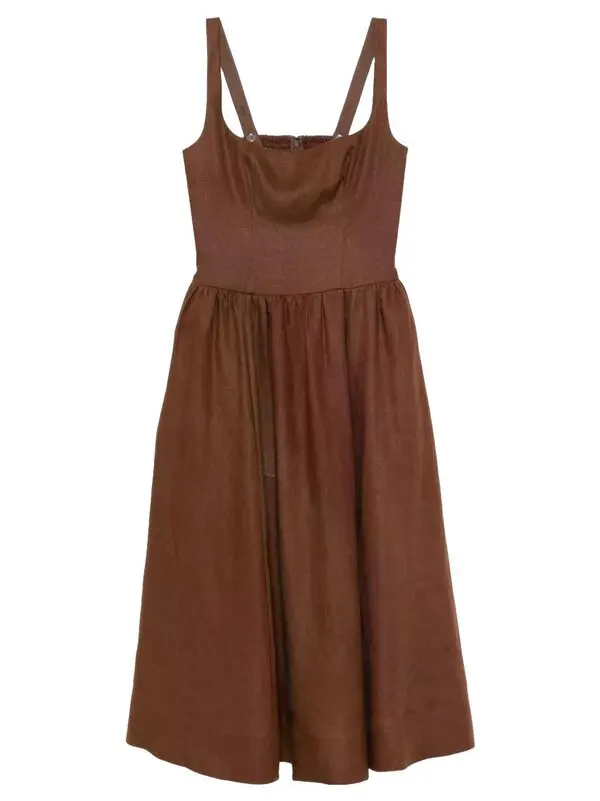 REFORMATION Janu Dress - Brown