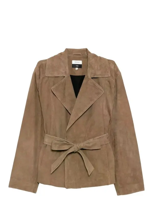 REFORMATION Veda Jaden Jacket - Brown