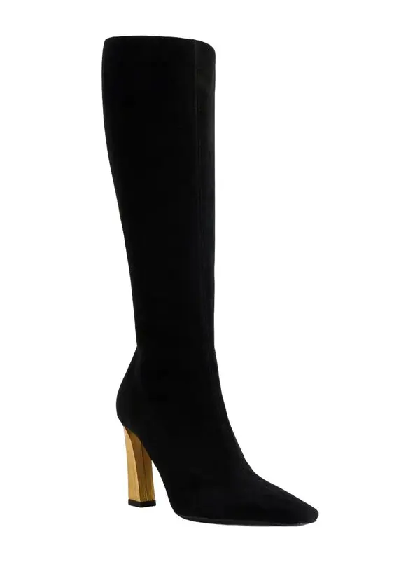 GIUSEPPE ZANOTTI Suede Knee-high Boots - Black