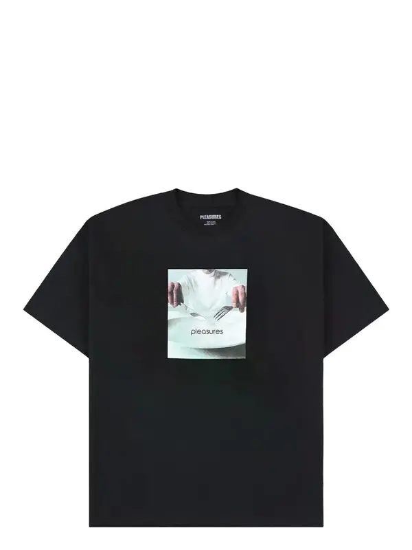 PLEASURES Breakfast T-shirt - Black