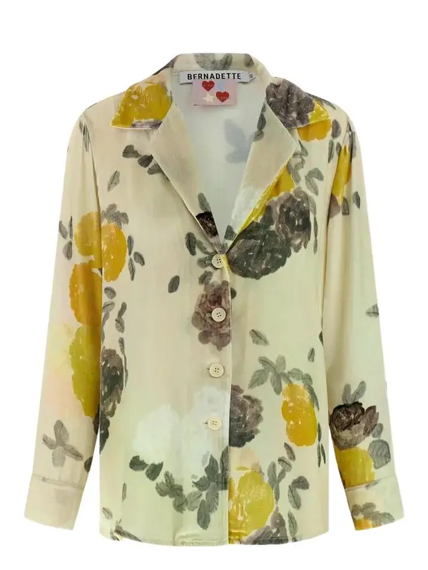 Bernadette Louis Floral-print Shirt - Neutrals