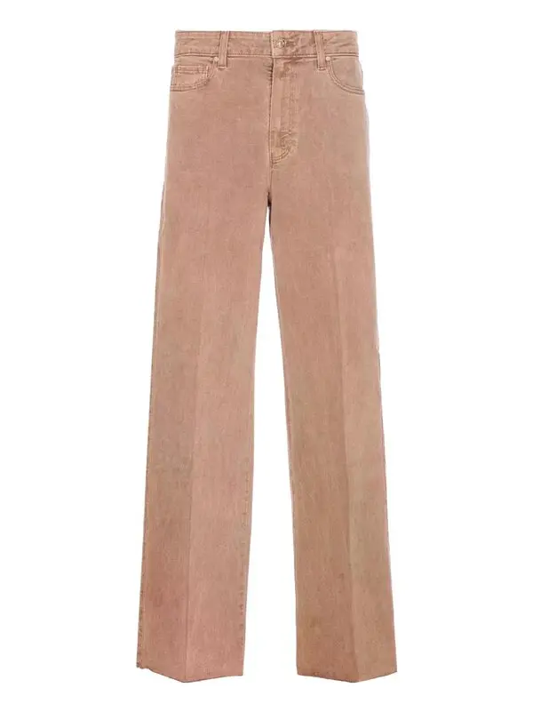 Paige Anessa Wide Leg Jeans - Brown
