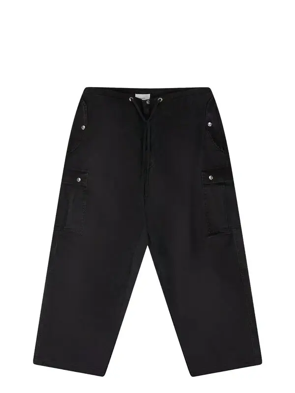 Rhude Washed Parachute Track Pants - Black
