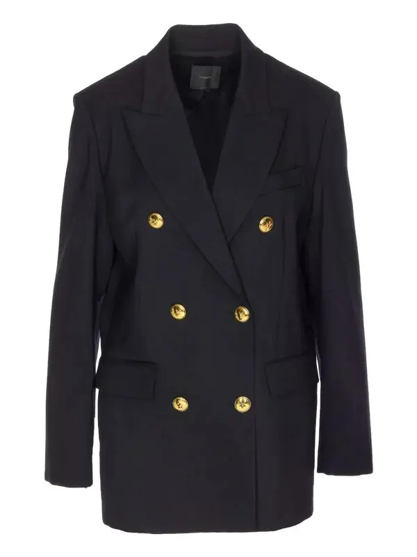 Pinko Double-breasted Blazer - Black