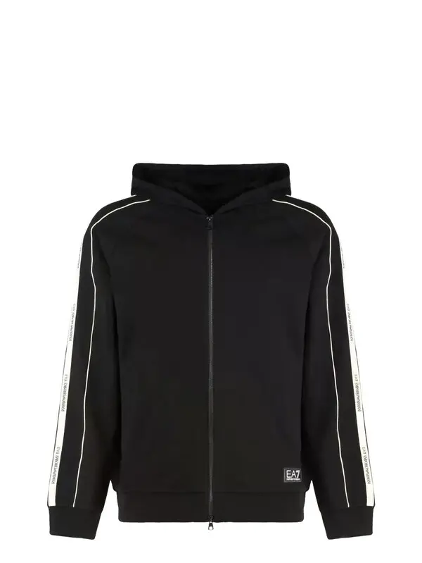 Emporio Armani Hooded Zip Sweatshirt - Black