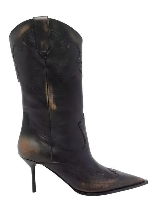 Paris Texas 70mm Lidia Western Boots - Black