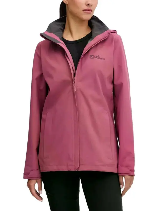 JACK WOLFSKIN Trailtime Hooded Performance Jacket - Pink