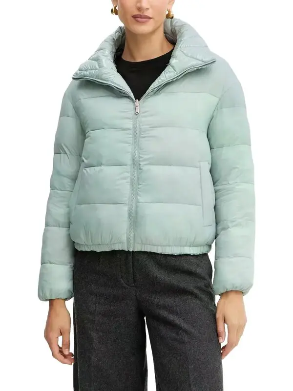 Patrizia Pepe Quilted-design Hooded Jacket - Green