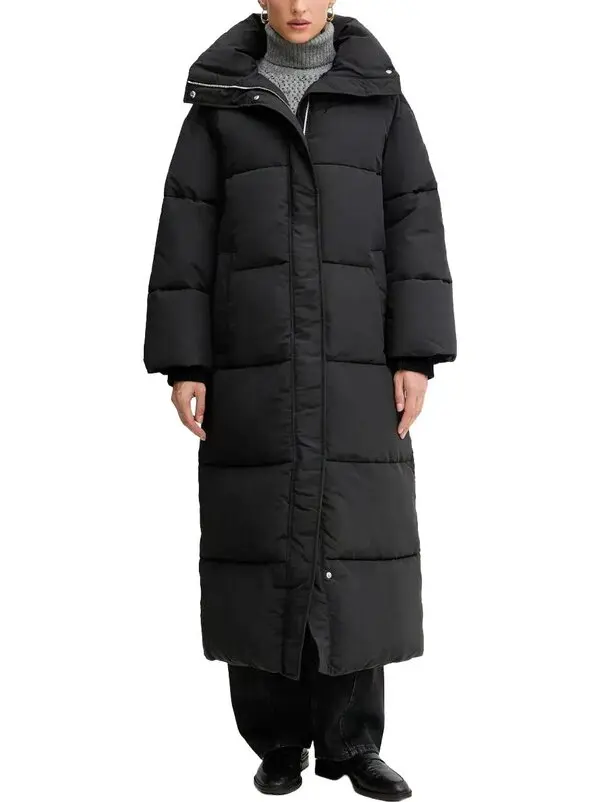 BOSS Stand-collar Padded Coat - Black