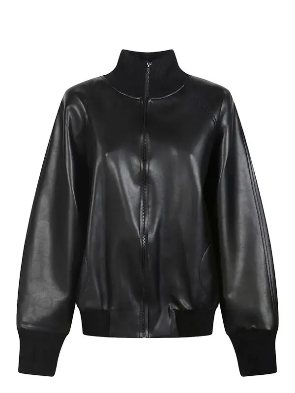 Norma Kamali High-neck Zip-up Jacket - Black