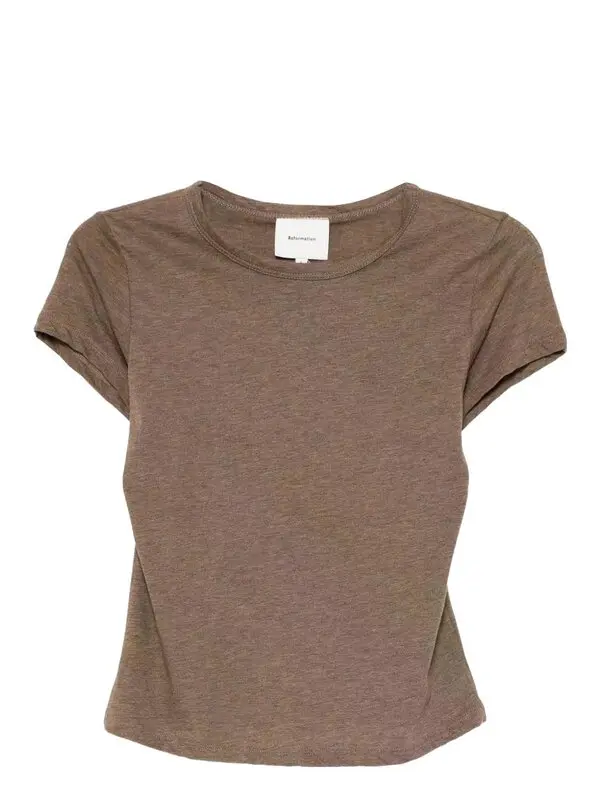 REFORMATION Max T-shirt - Brown