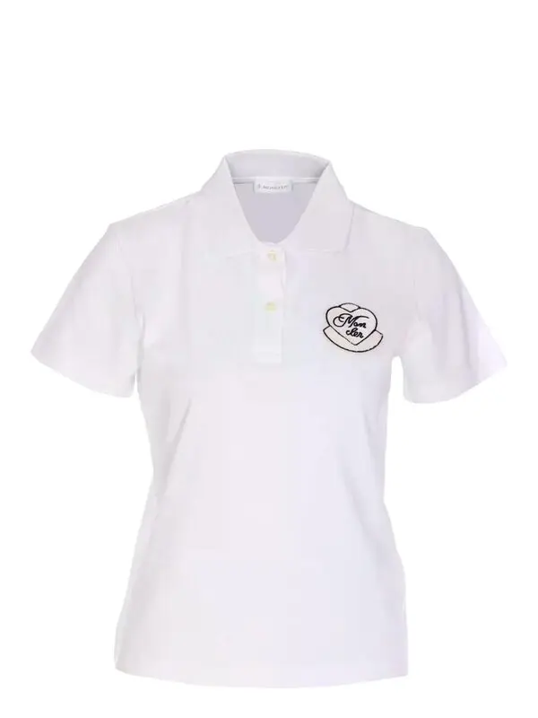 Moncler Logo-patch Polo Shirt - White