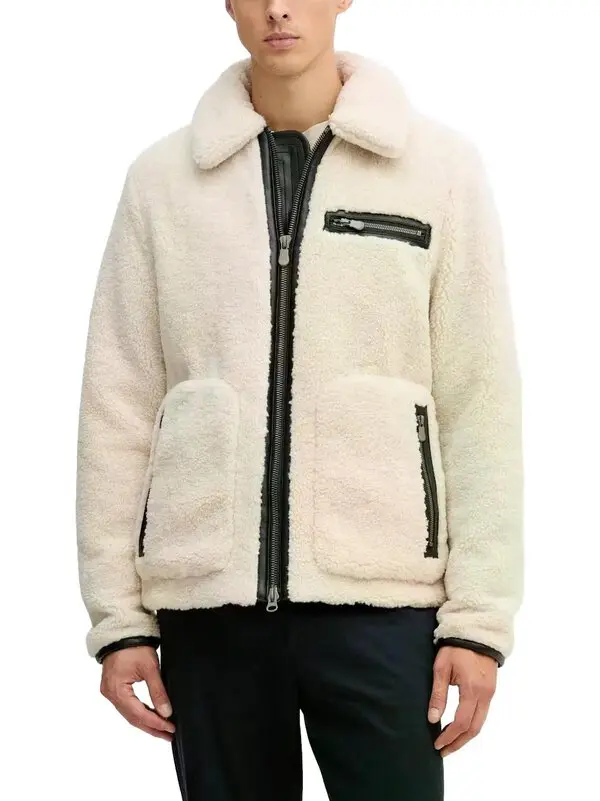 SAVE THE DUCK Sherpa Jacket - Neutrals
