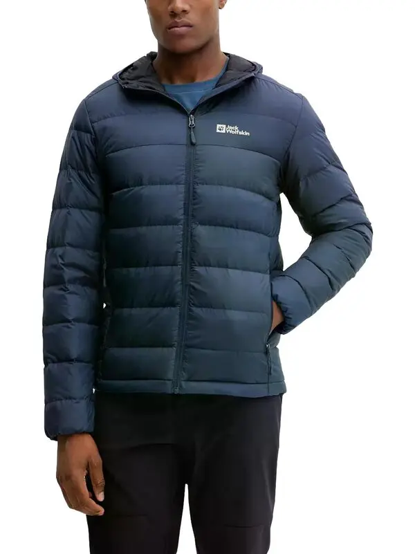JACK WOLFSKIN Ather Down Hooded Quilted Jacket - Blue