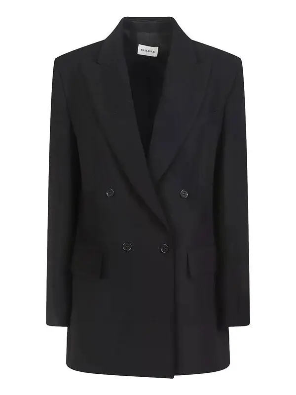 P.a.r.o.s.h Double-breasted Blazer - Black