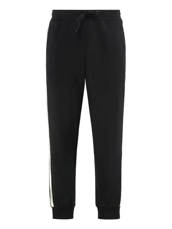 Emporio Armani Logo Stripe Track Pants - Black