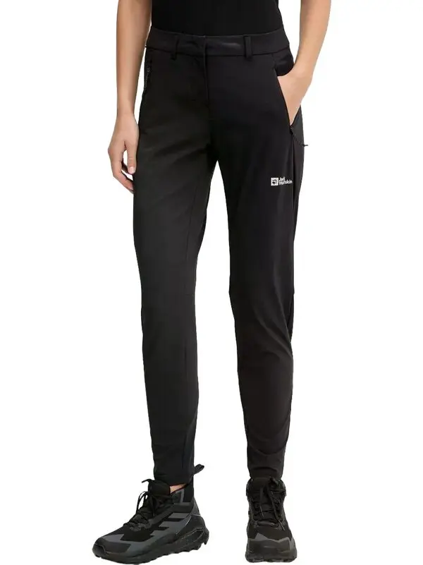 JACK WOLFSKIN Hikeout Zip-fastening Performance Trousers - Black