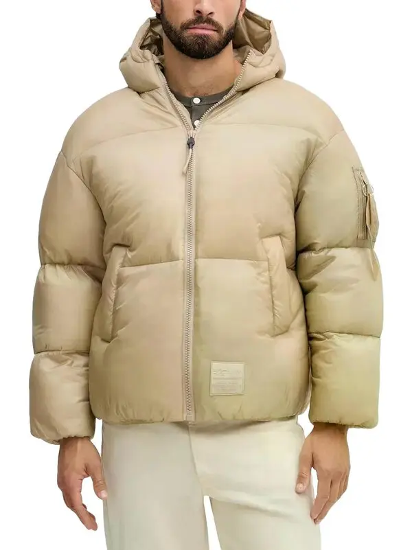 Alpha Industries Cloud Puffer Hooded Jacket - Neutrals