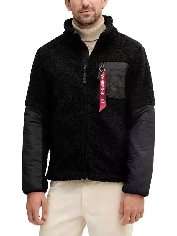 Alpha Industries Zipped Fleece Jacket - Black