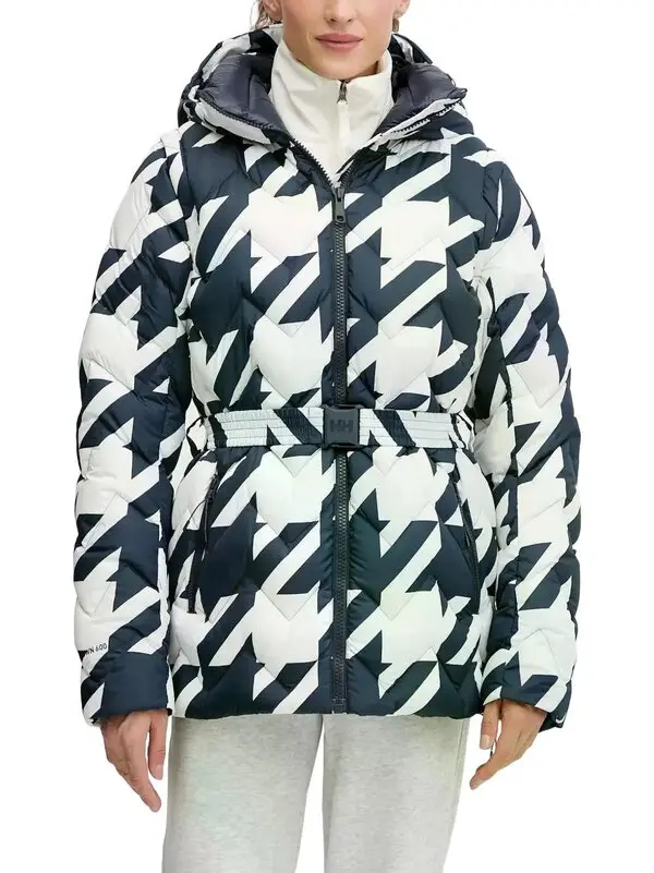 Helly Hansen Houndstooth Pattern Down Jacket - Blue