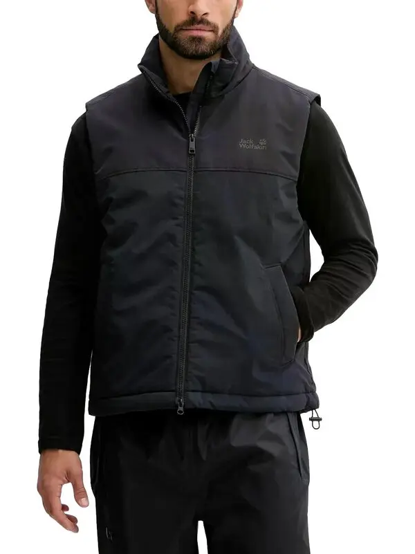 JACK WOLFSKIN Zip-up Gilet - Blue