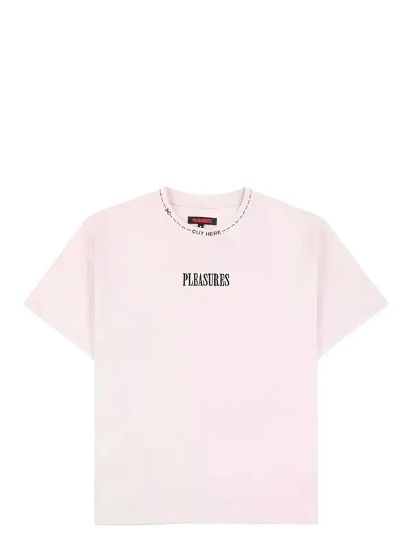 PLEASURES Cut Here T-shirt - Pink
