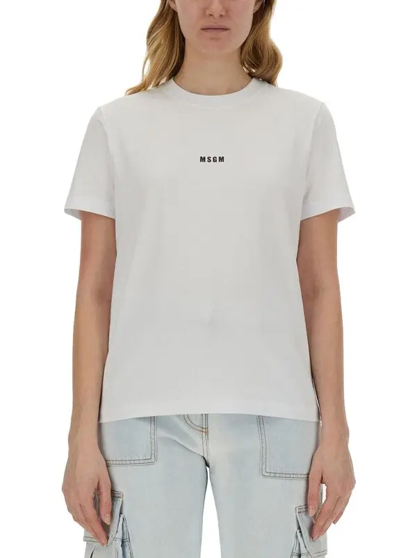 MSGM Micro Logo T-shirt - White