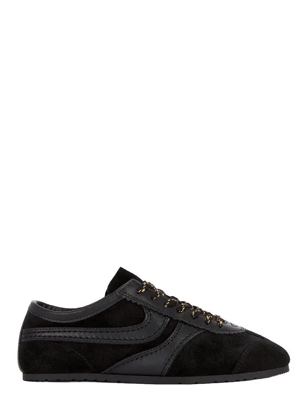 Dries Van Noten Suede Sneaker - Black