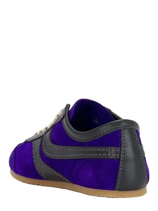 Dries Van Noten Suede Sneaker - Dark Purple