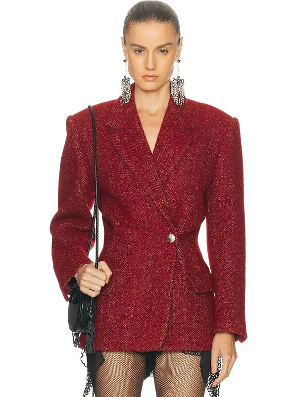 Isabel Marant Gallie Blazer - Deep Red