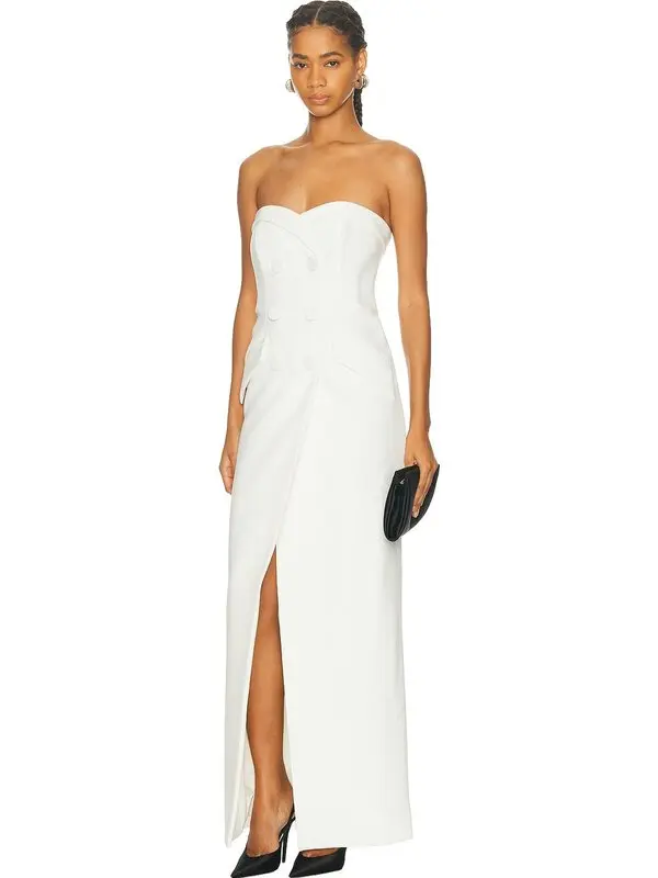 SANS FAFF Brinley Maxi Dress - White