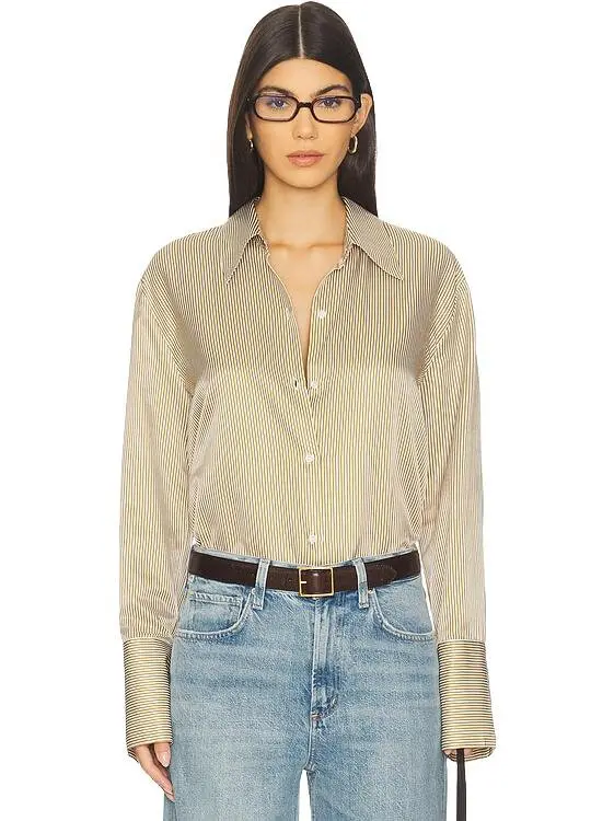 Citizens Of Humanity Camilla Shirt - Bronze Stripe