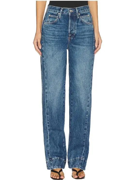 Free People We The Free Stick Around Slim Curve Jeans - Stay For The Morning