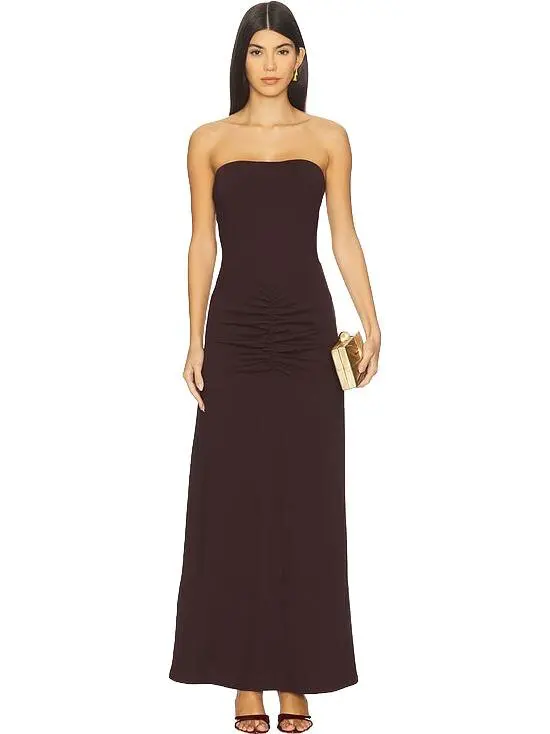 Susana Monaco Tube Gathered Front Dress - Shiraz