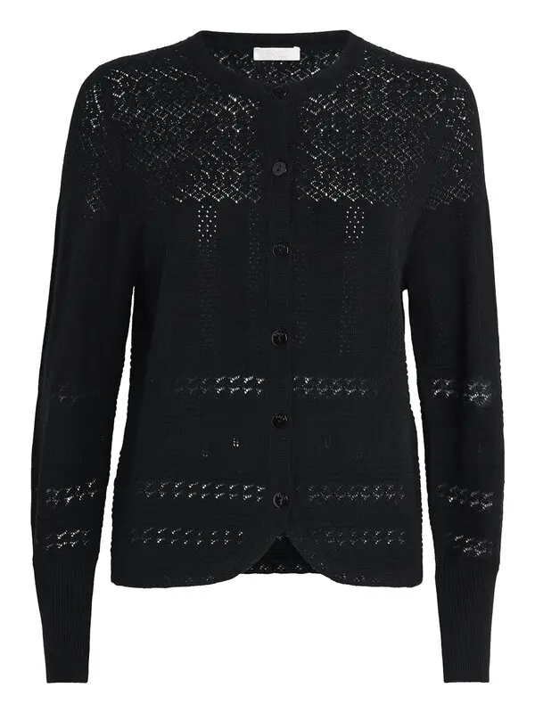 ERES Wool-cashmere Trio Cardigan - Black