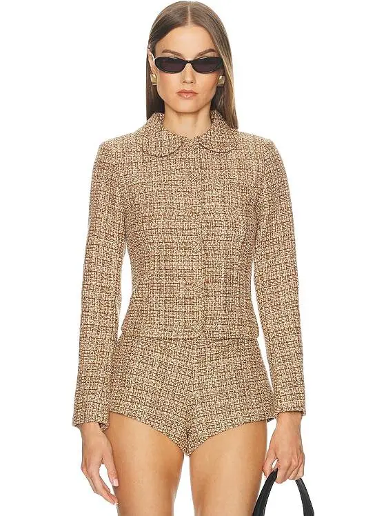 LOBA Daphne Tweed Jacket - Brown Multi