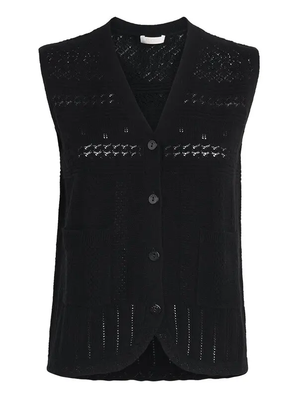 ERES Wool-cashmere Mixte Sweater Vest - Black