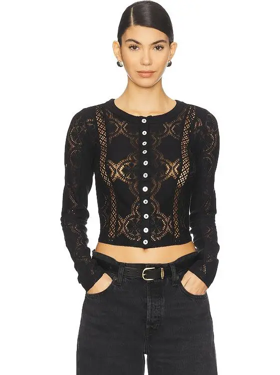 Free People Jae Knit Long Sleeve - Black