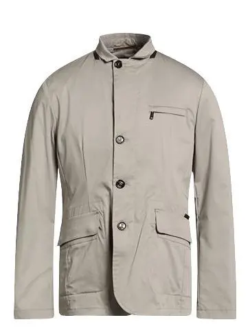 MOORER Jacket In Cotton, Polyamide, And Elastane - Grey