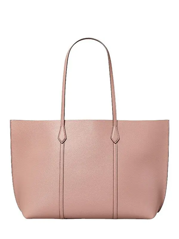 Tory Burch Perry Leather Tote - Light Mauve