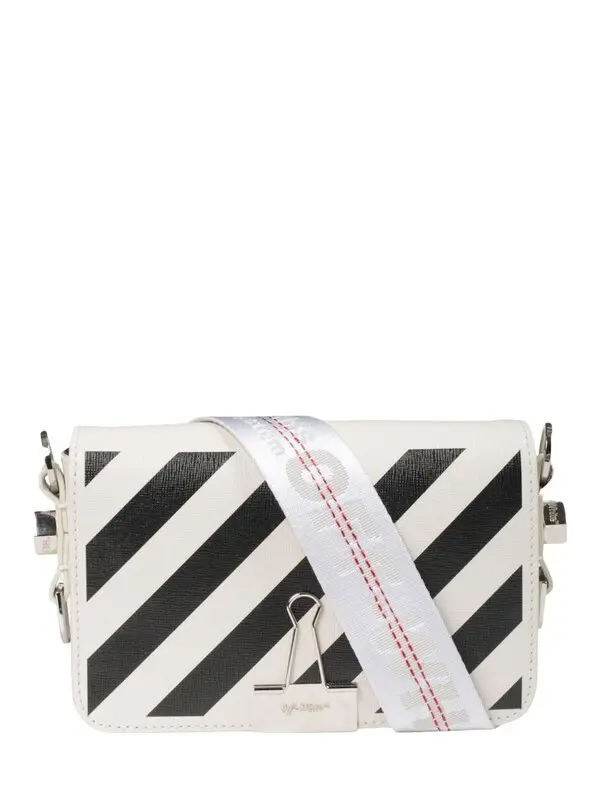 Off-White Mini Binder Clip Diag Bag - Off/white/black